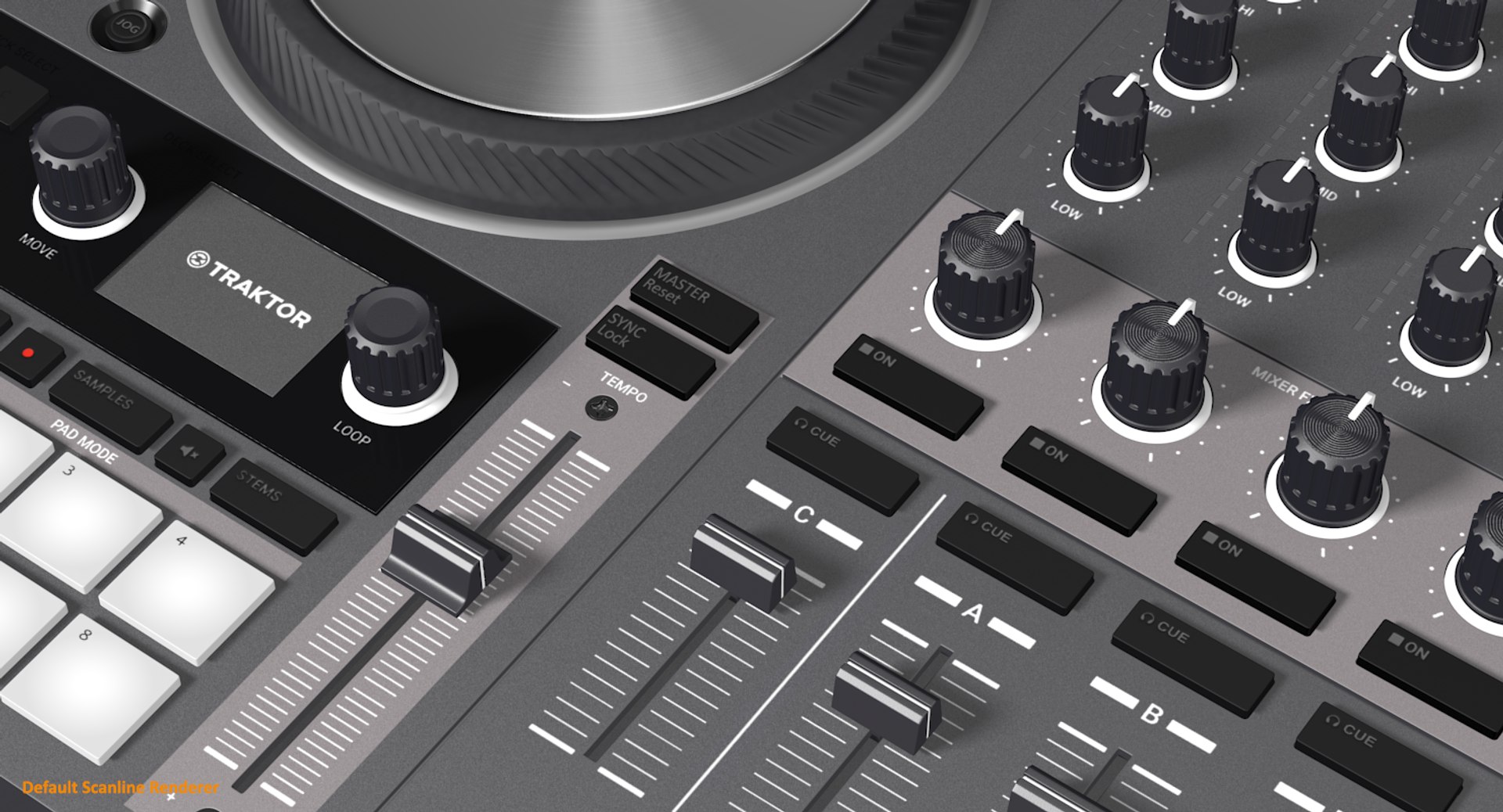 3D Native Instruments Traktor S4 - TurboSquid 1427186