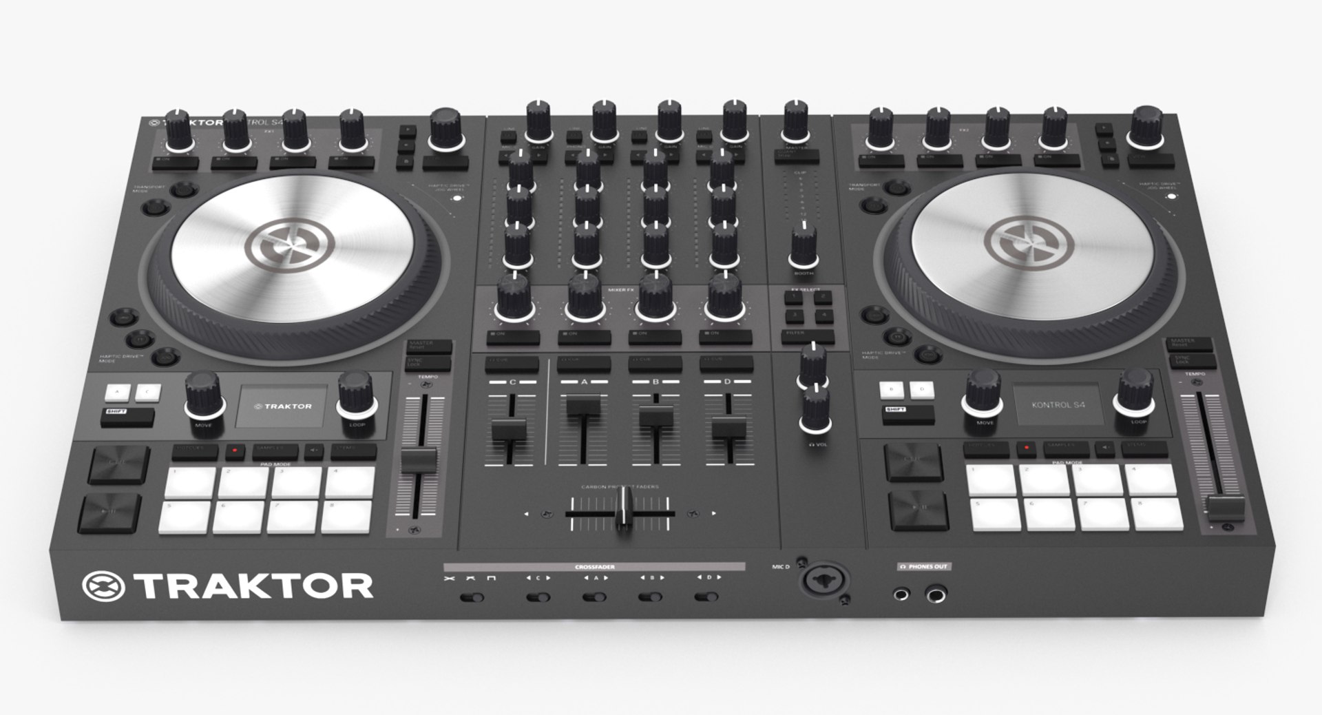 3D Native Instruments Traktor S4 - TurboSquid 1427186