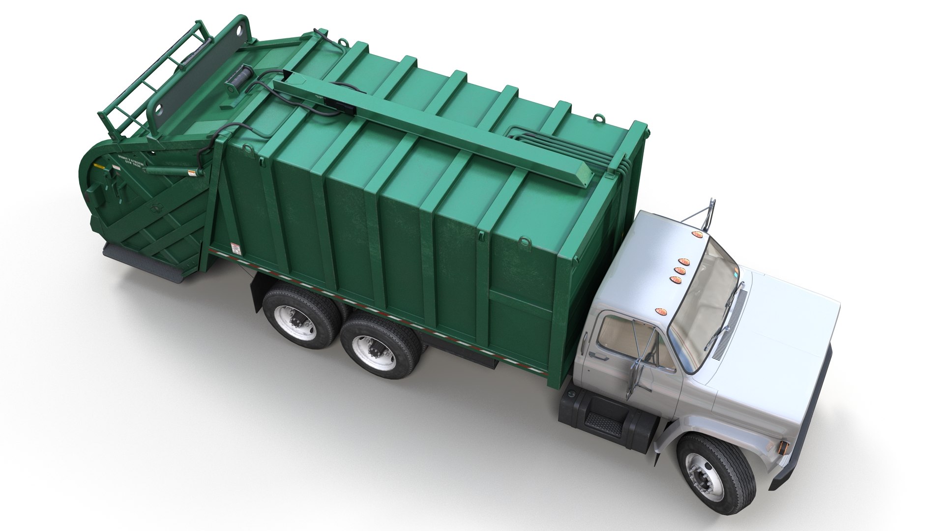 3D Garbage Truck PBR Model - TurboSquid 1823470