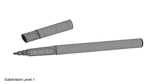 3D model felt tip pen - TurboSquid 1340379