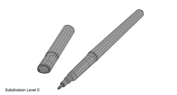 3D model felt tip pen - TurboSquid 1340379