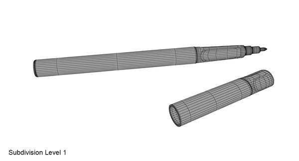 3D model felt tip pen - TurboSquid 1340379