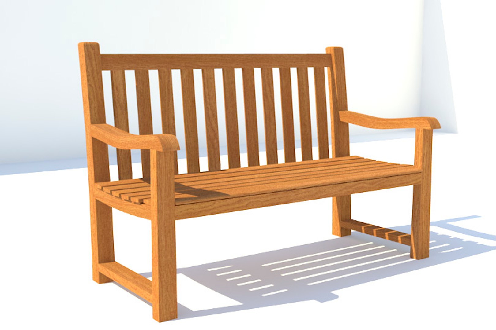 3d garden bench