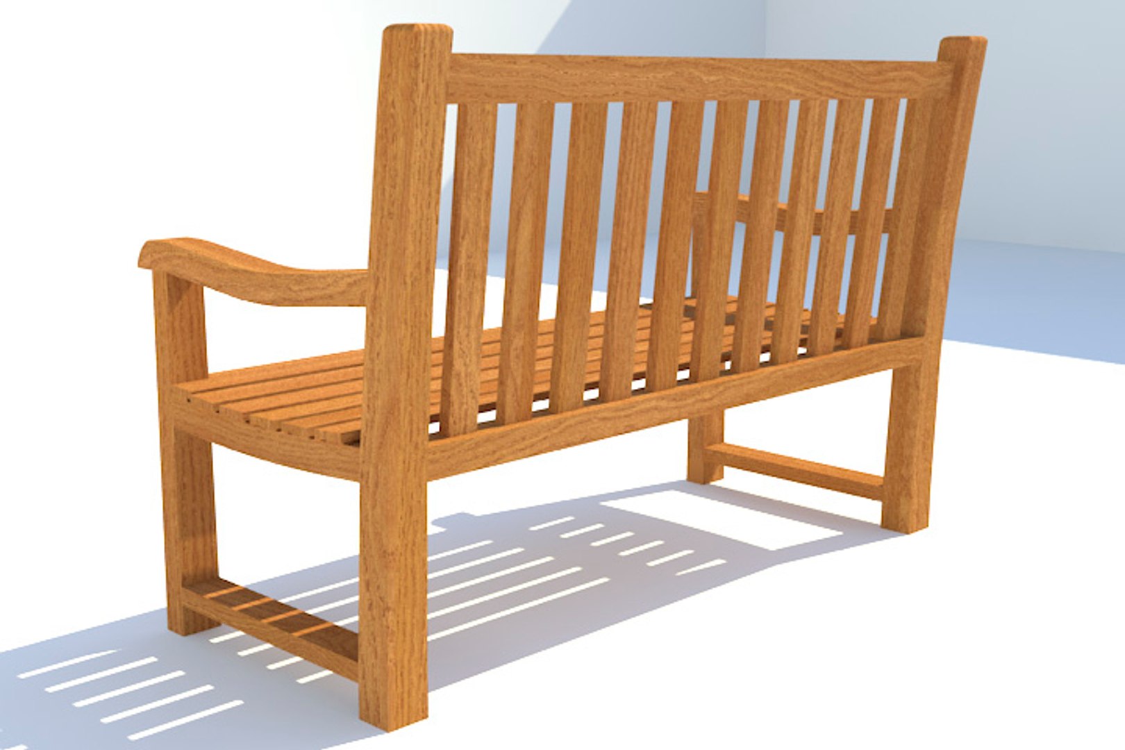 3d garden bench