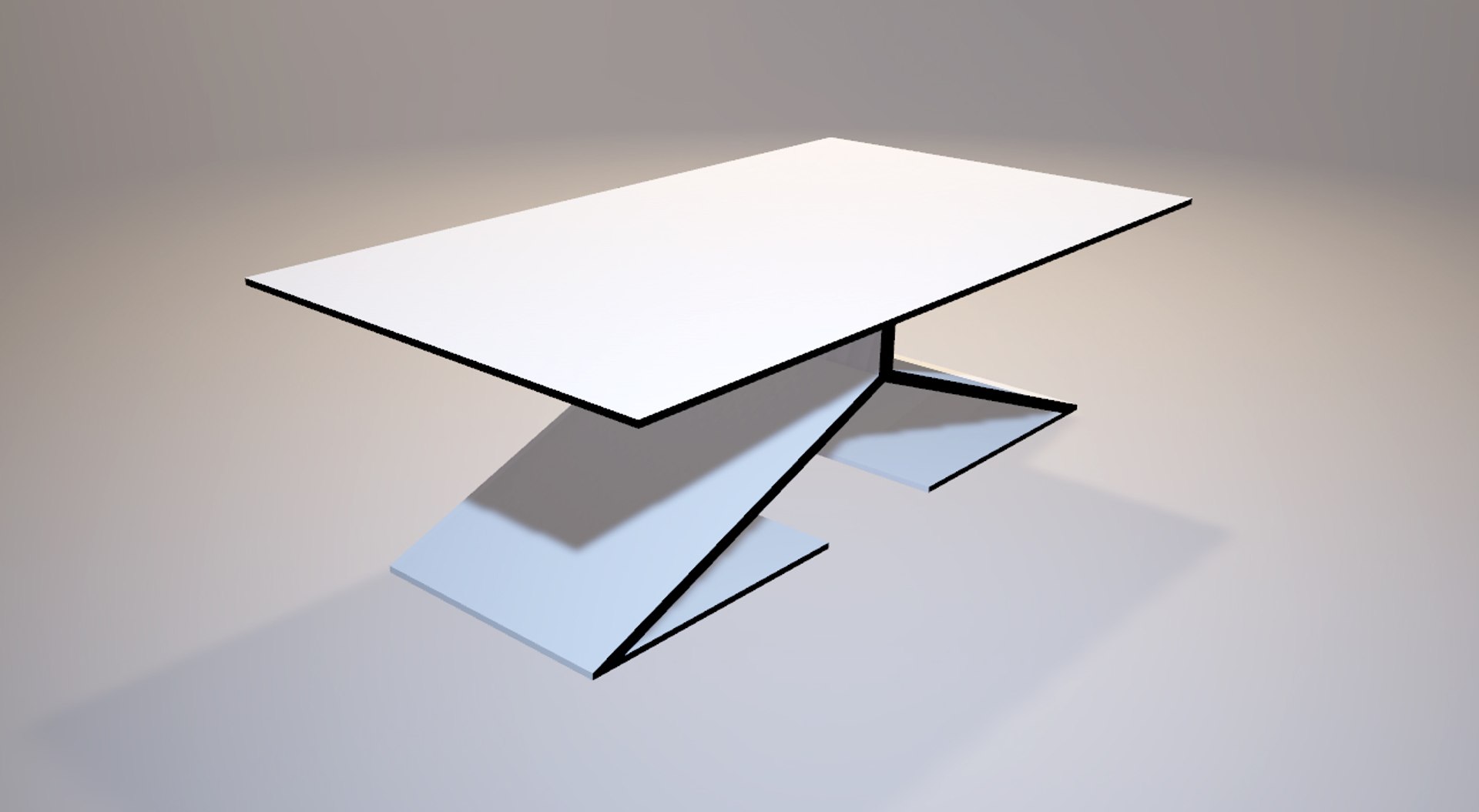3D Modern Table Set Model - TurboSquid 1263518
