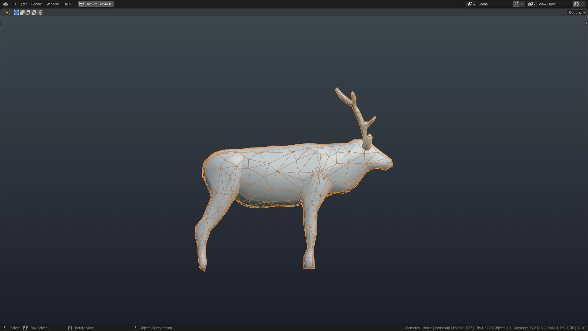 Low Poly Moose Rigged With Realistic Texture Model - TurboSquid 1876145