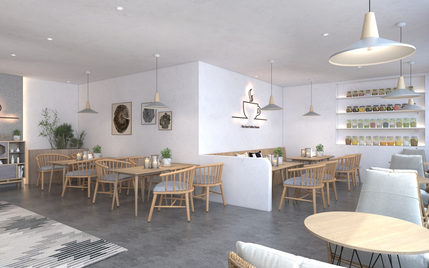 3D Coffee House Cafe Model - TurboSquid 1789952