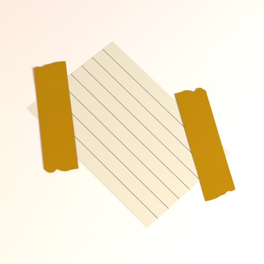 3d model of paper