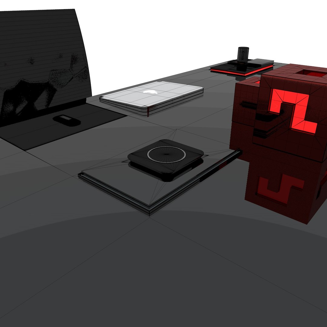 Desktop high-tech lamps 3D model - TurboSquid 1445073