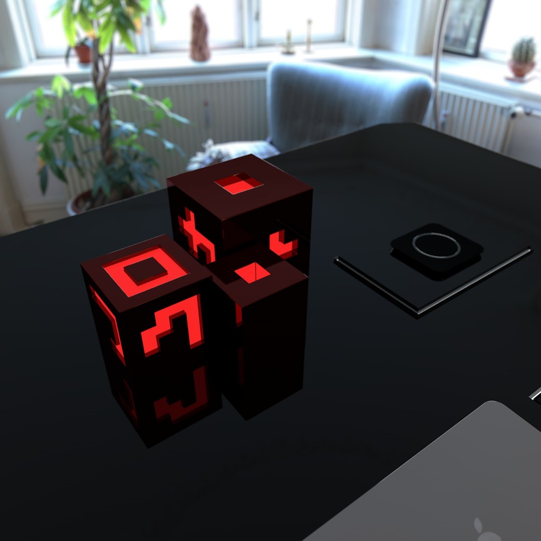 Desktop high-tech lamps 3D model - TurboSquid 1445073