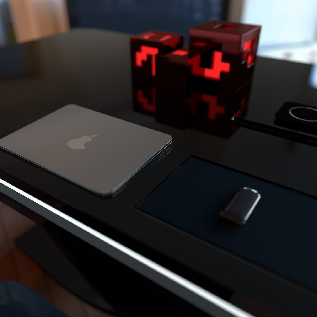 Desktop high-tech lamps 3D model - TurboSquid 1445073