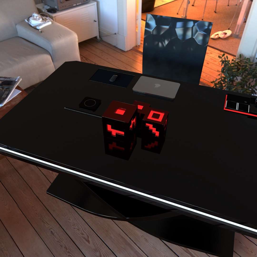 Desktop high-tech lamps 3D model - TurboSquid 1445073