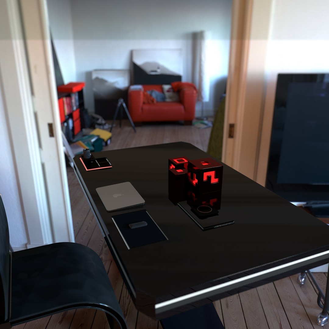 Desktop high-tech lamps 3D model - TurboSquid 1445073