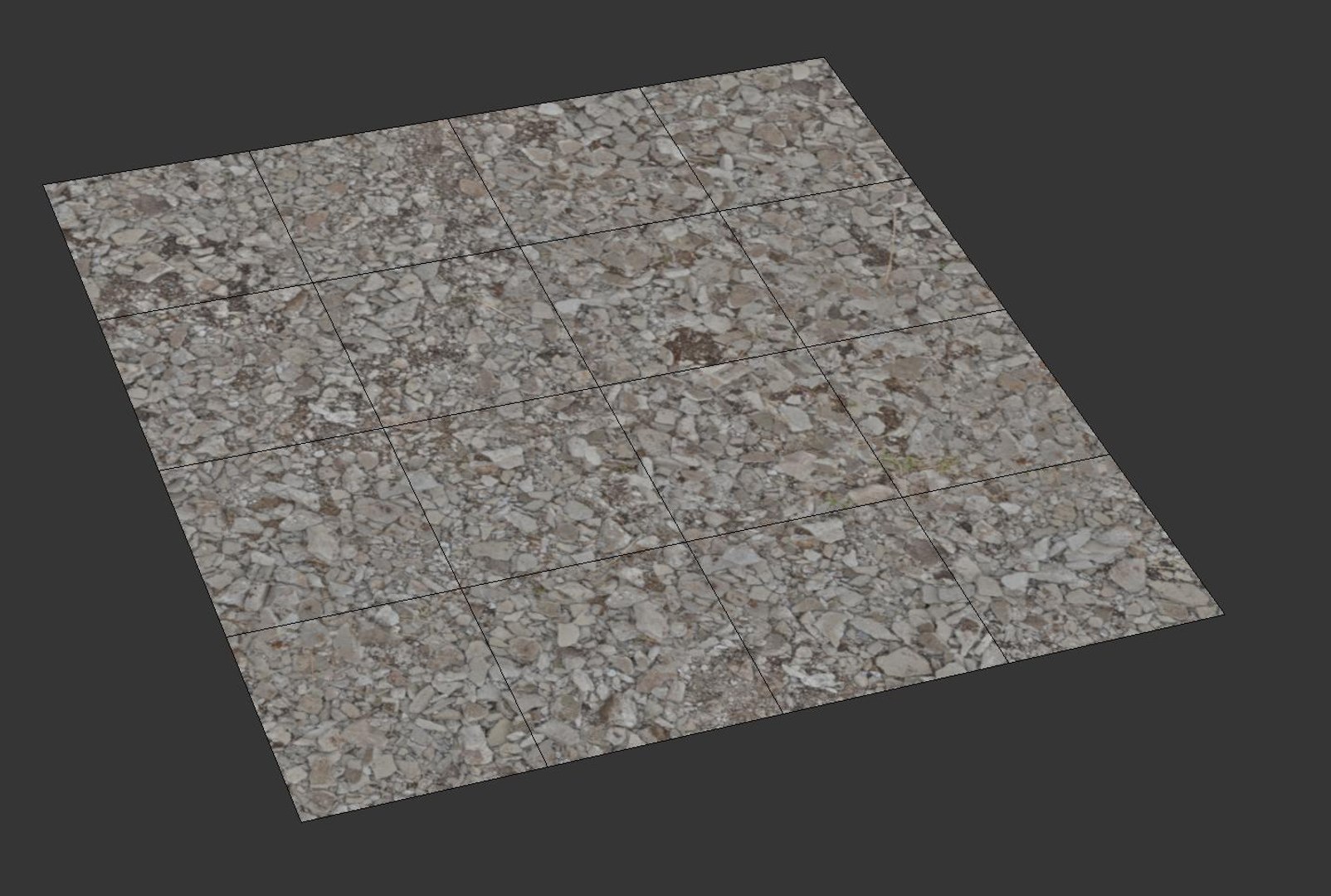 3D A Surface Made Of Concrete Fragments - TurboSquid 1914948