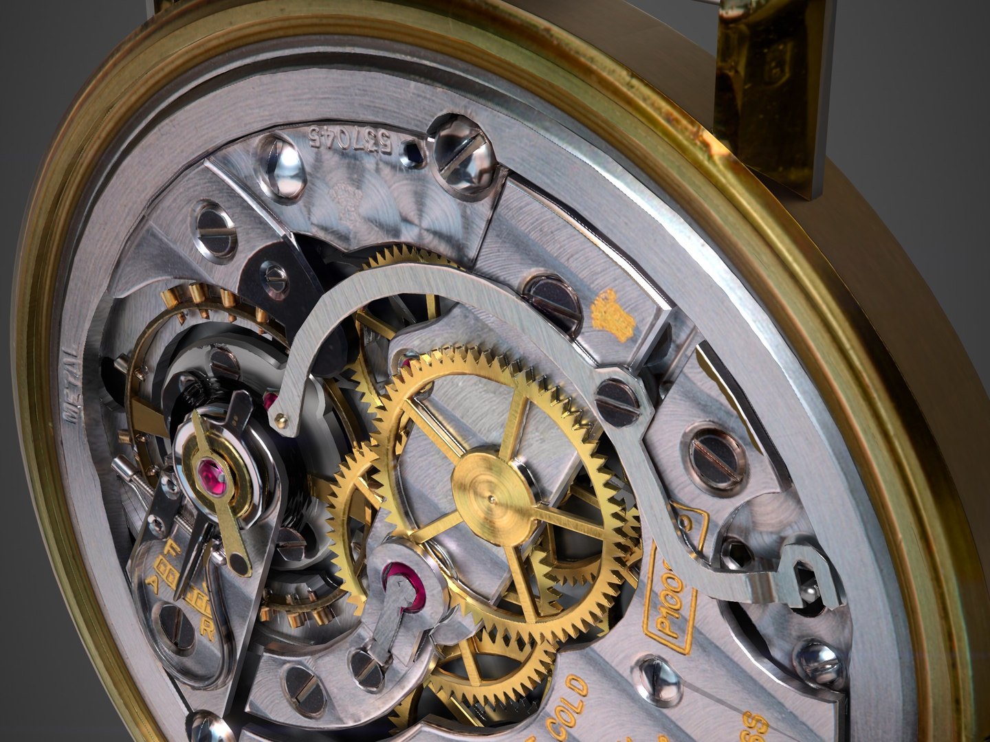 3D Model Watch Mechanism 3 Low-poly - TurboSquid 1860335