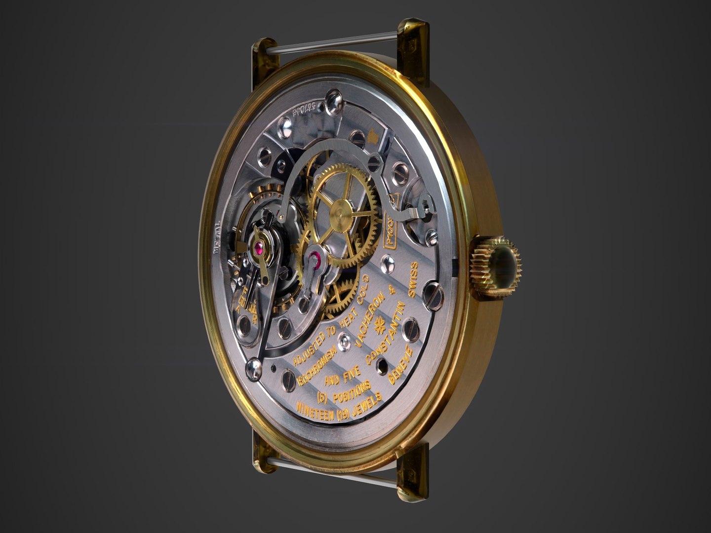 3D Model Watch Mechanism 3 Low-poly - TurboSquid 1860335