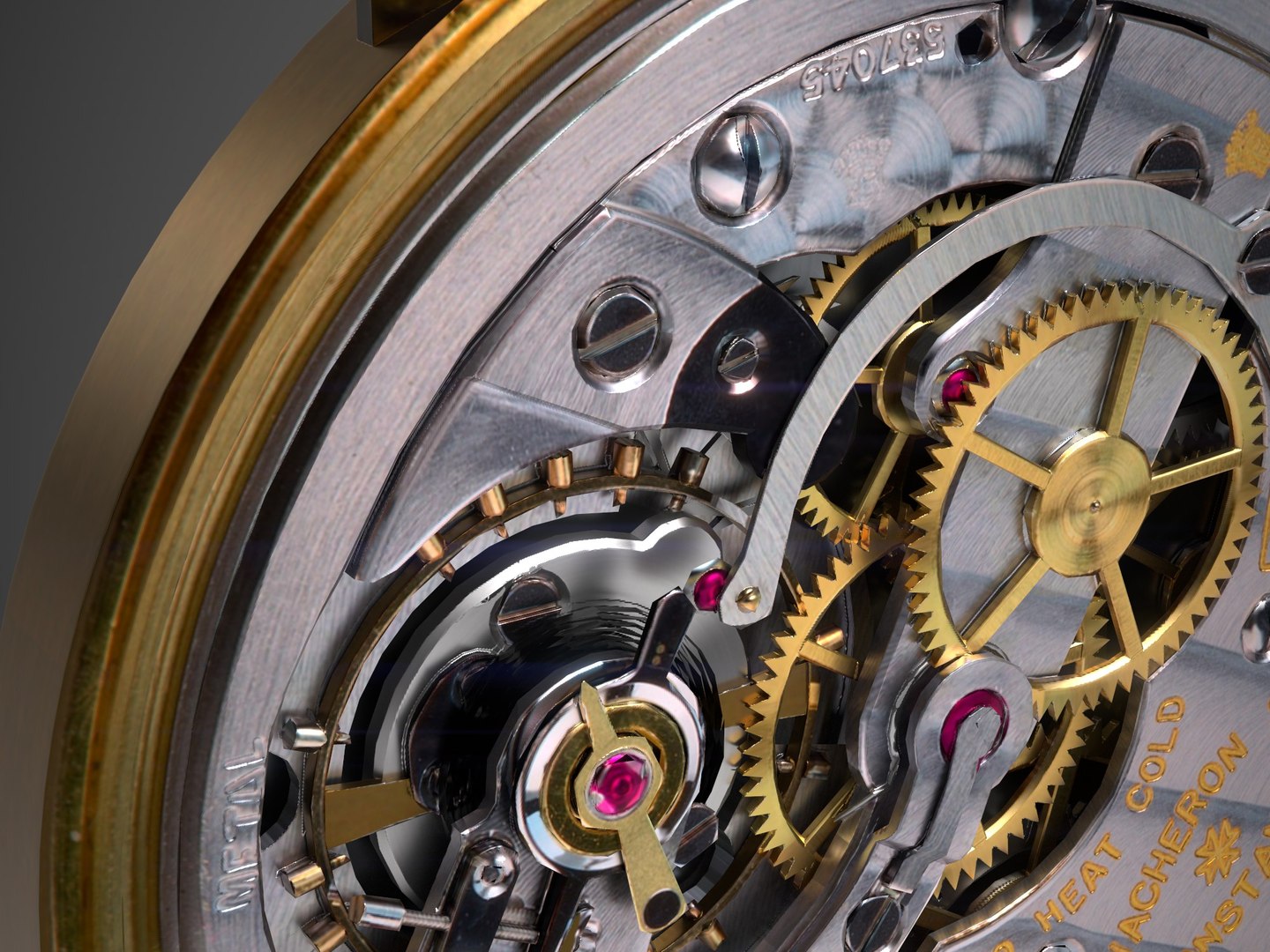 3D Model Watch Mechanism 3 Low-poly - TurboSquid 1860335