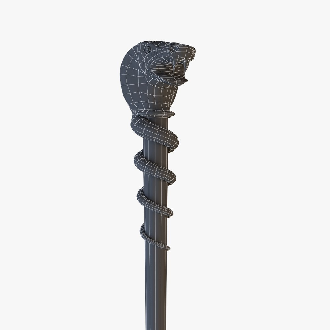 3d Max Fantasy Staff Snake