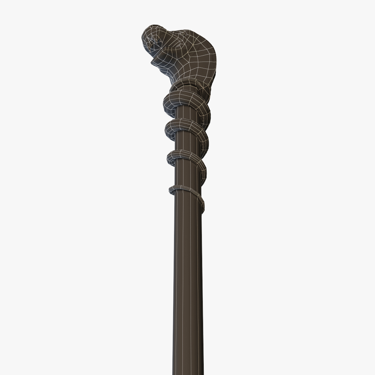 3d max fantasy staff snake