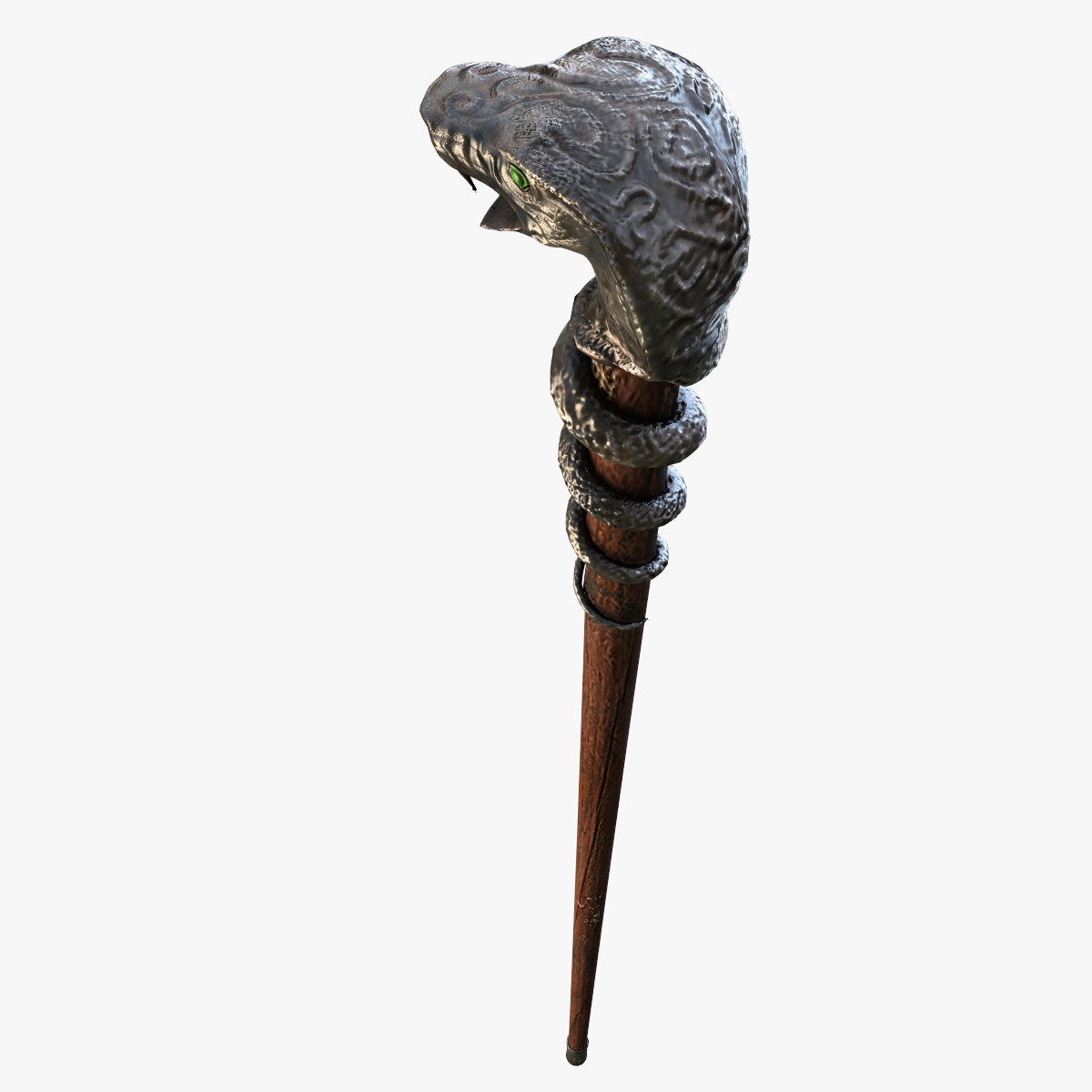 3d max fantasy staff snake