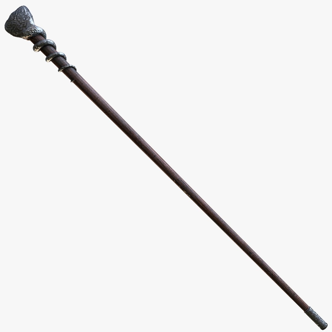 3d Max Fantasy Staff Snake