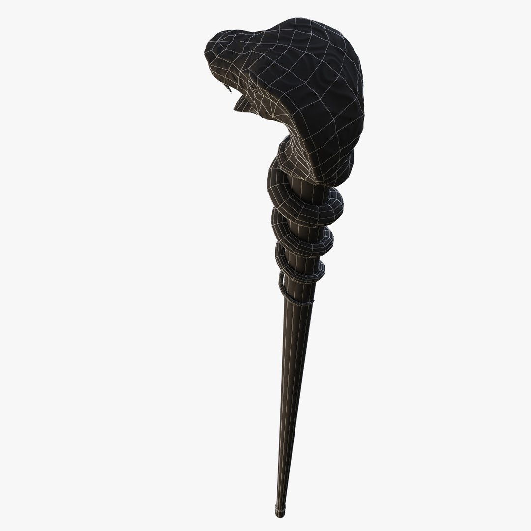 3d Max Fantasy Staff Snake