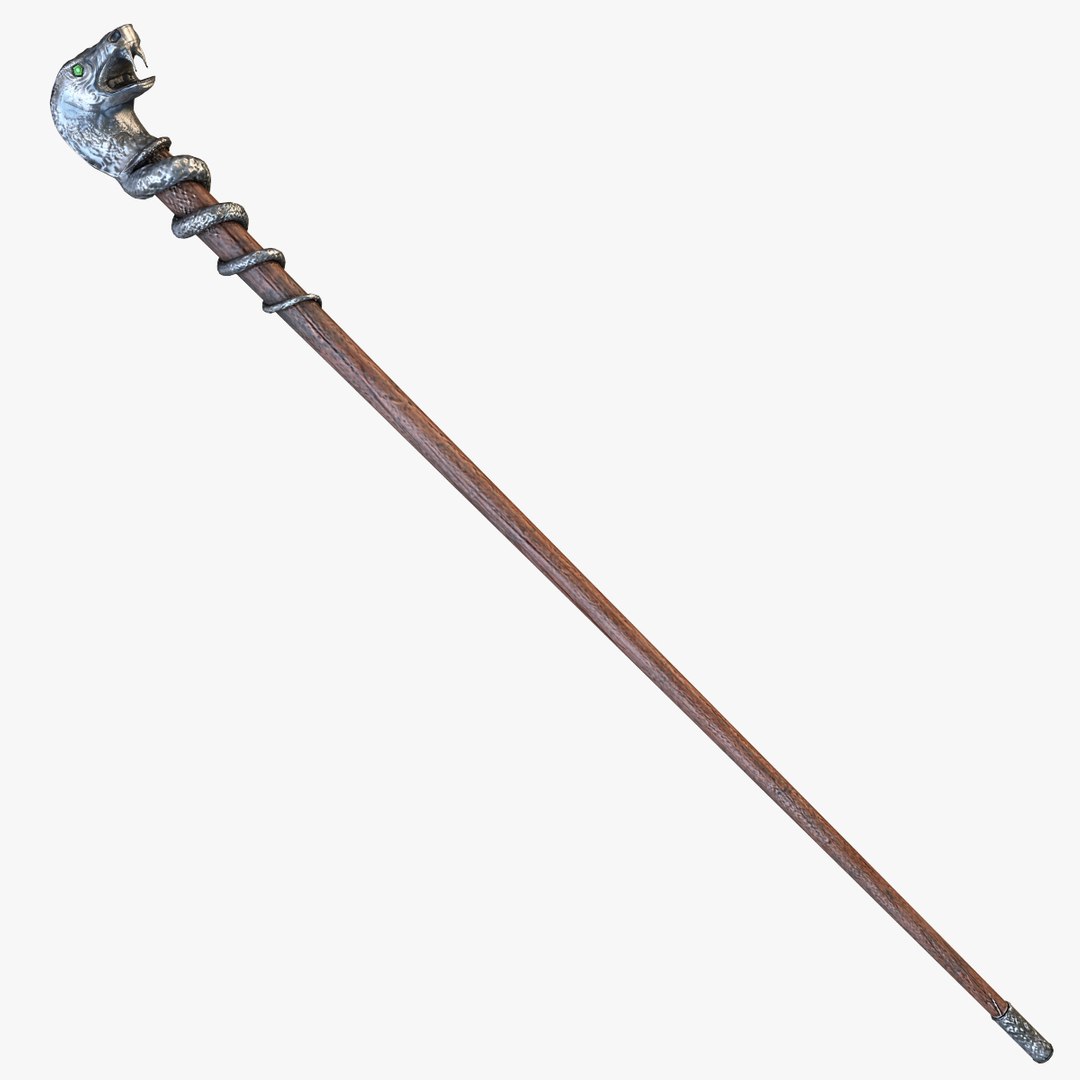 3d Max Fantasy Staff Snake