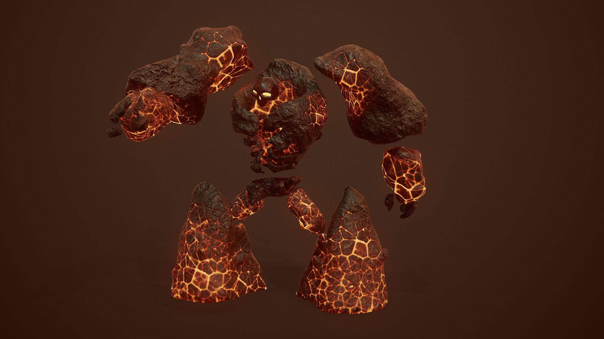 Elemental Stone Golem Rigged 3D - TurboSquid 1446714