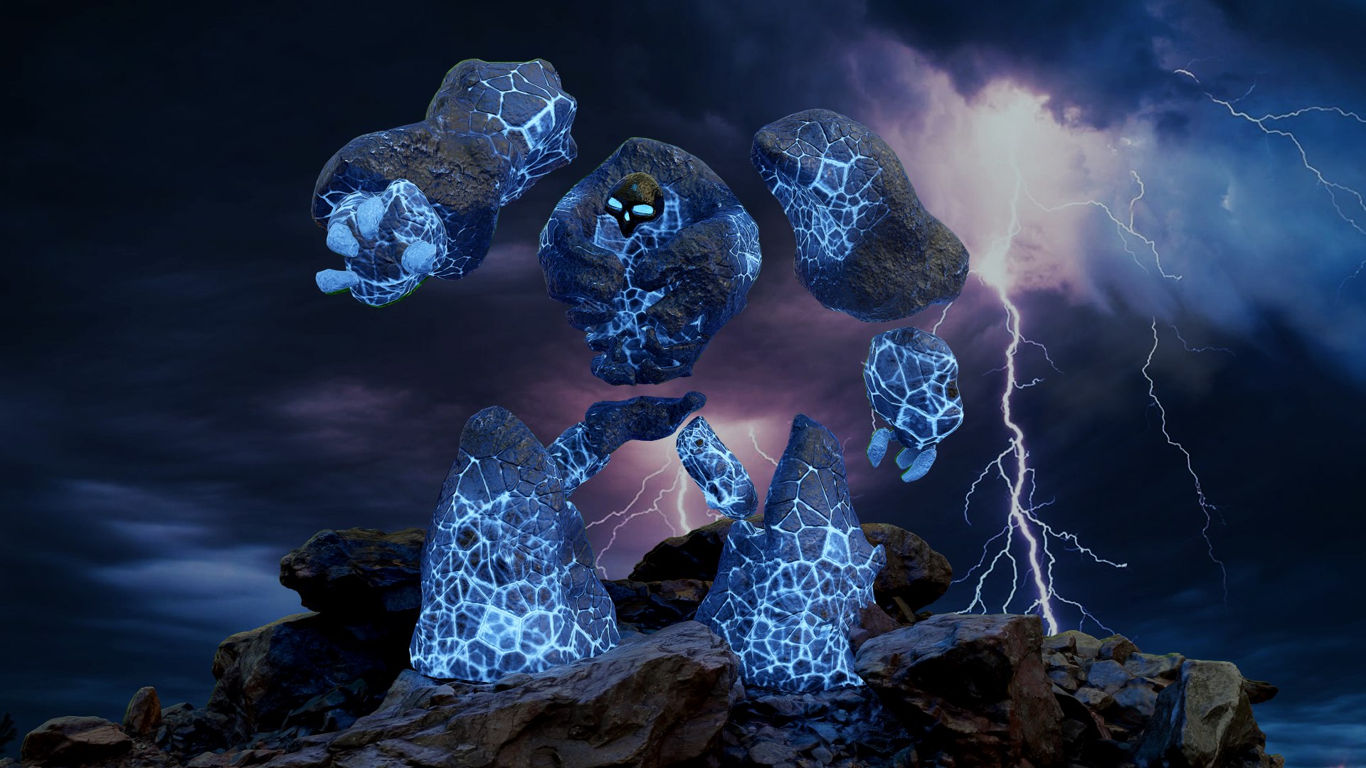 Elemental Stone Golem Rigged 3D - TurboSquid 1446714