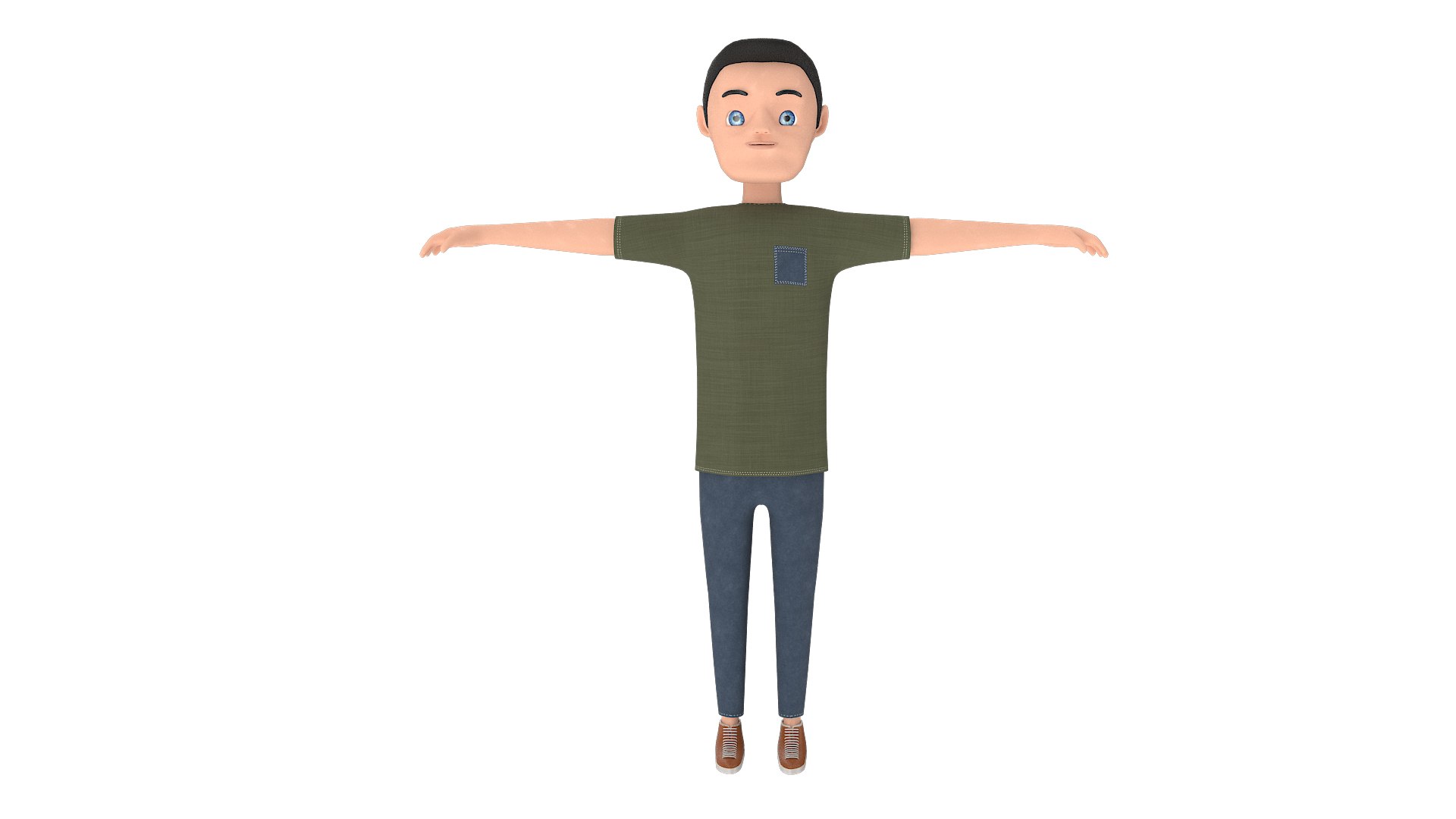 Cartoon Man Rigged Model - TurboSquid 2160761