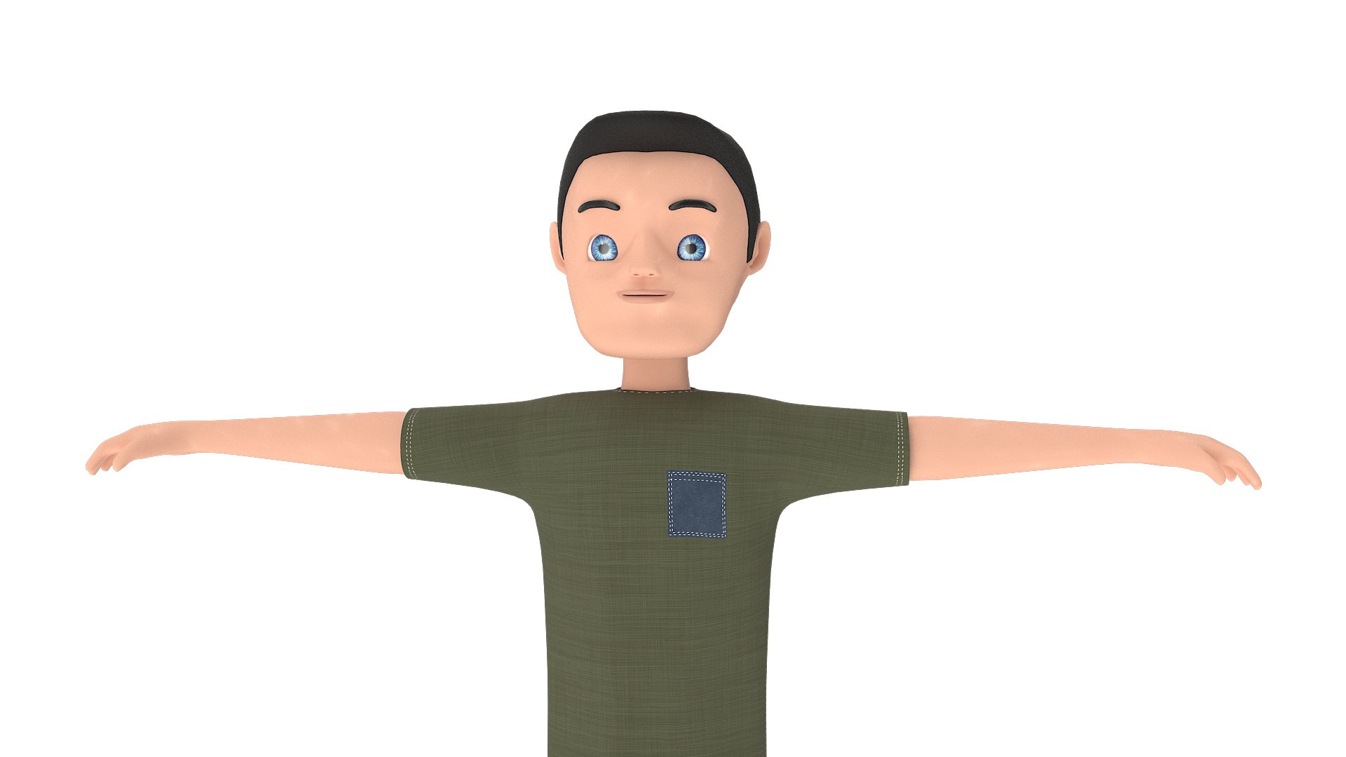 Cartoon Man Rigged Model - TurboSquid 2160761