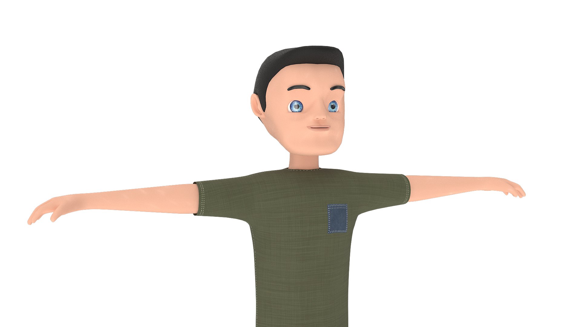 Cartoon Man Rigged Model - TurboSquid 2160761