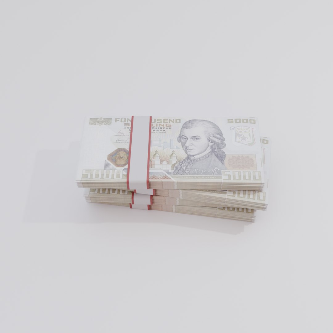 5000 Austrian Schilling Currency 3D Model - TurboSquid 2416379