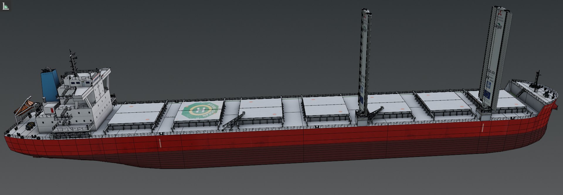 3D Pyxis Wind-powered Bulk Carrier Vessel Model - TurboSquid 2146385