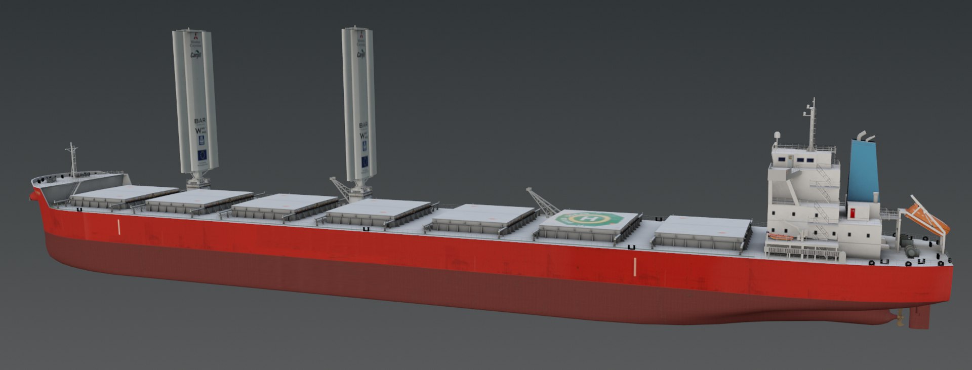 3D Pyxis Wind-powered Bulk Carrier Vessel Model - TurboSquid 2146385
