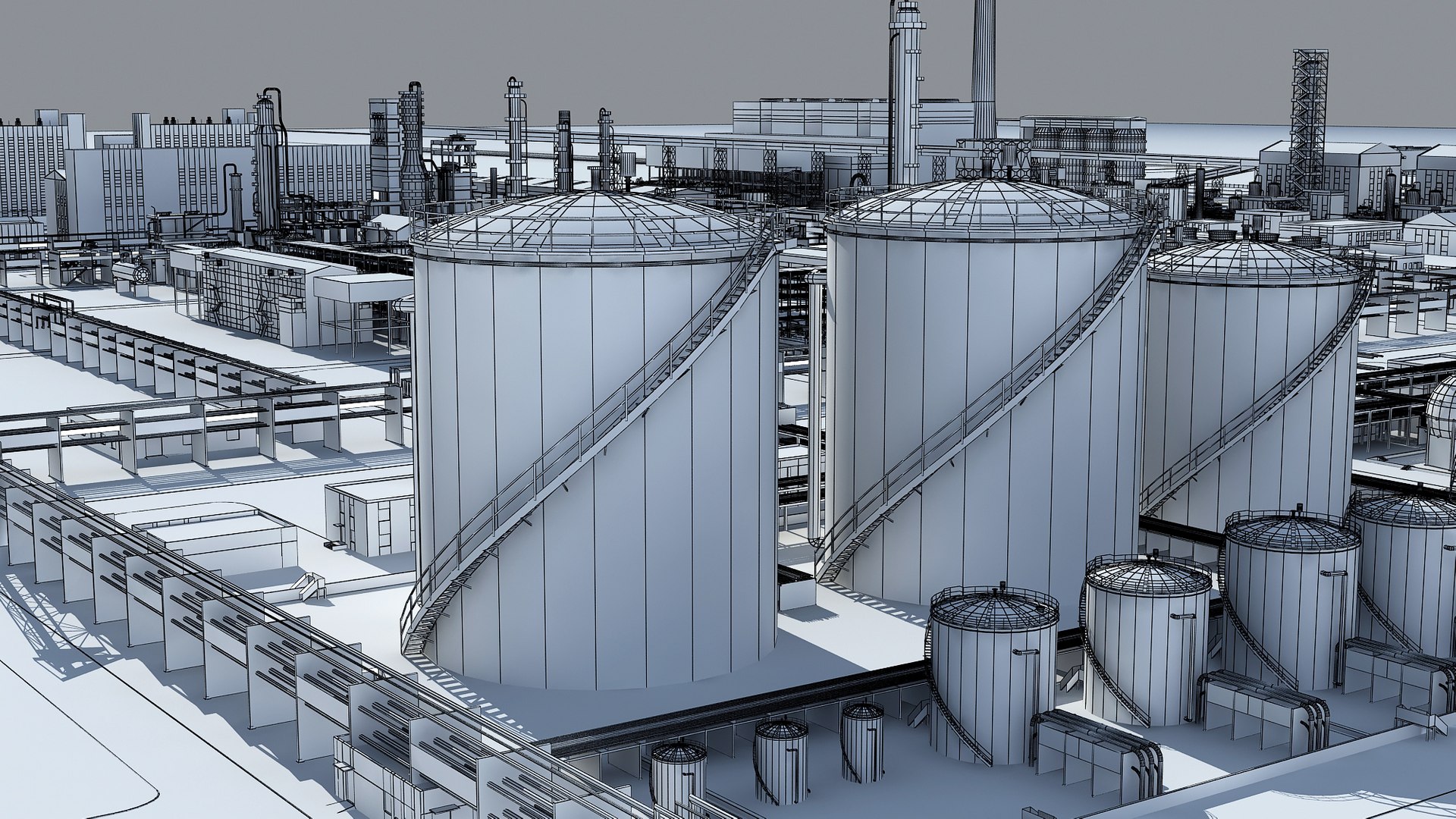 3D Factory Landscape Max - TurboSquid 2087118