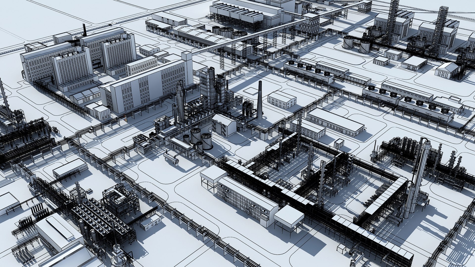 3D Factory Landscape Max - TurboSquid 2087118