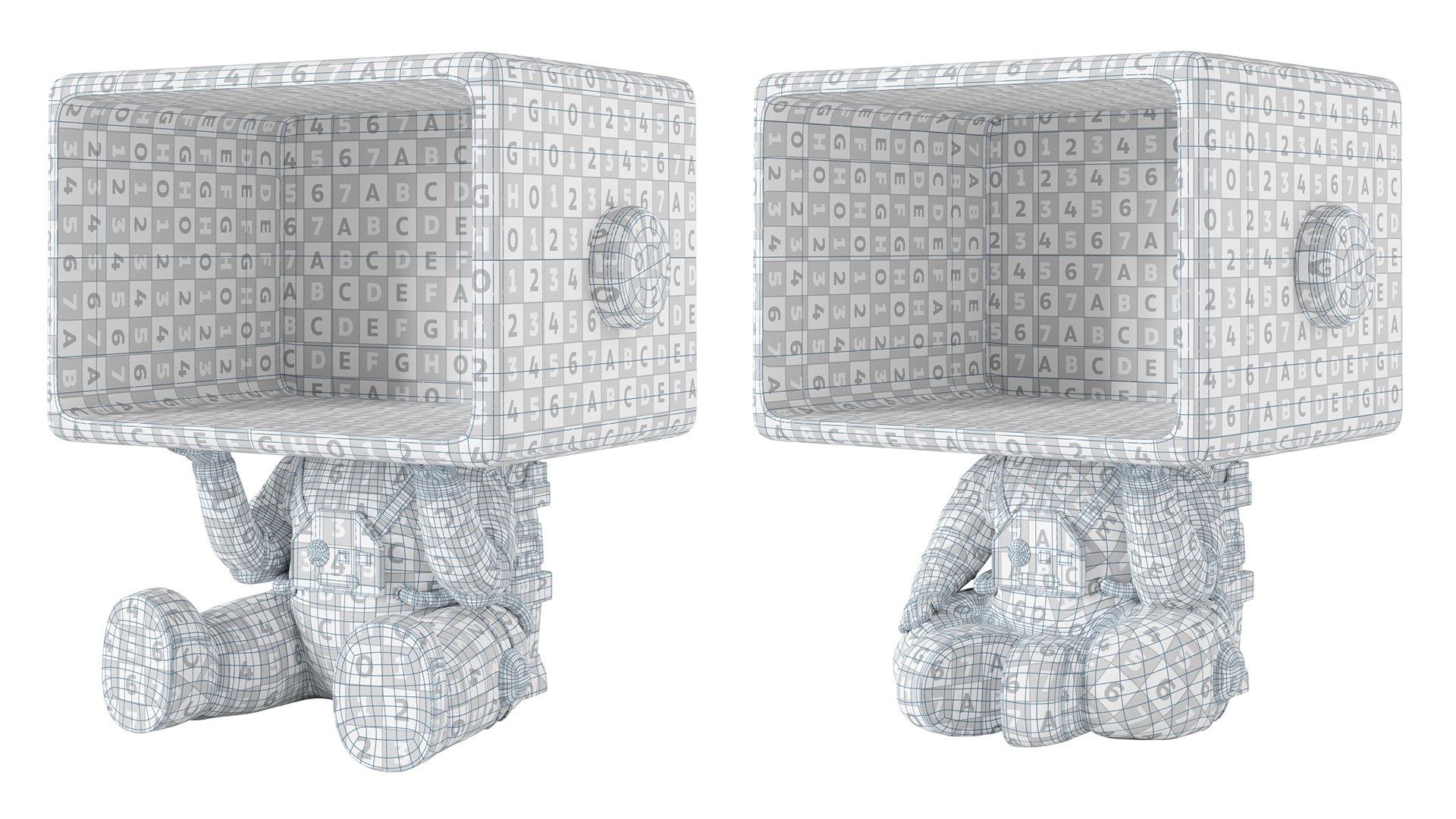 3D Astronaut Bedside Table - TurboSquid 2194050