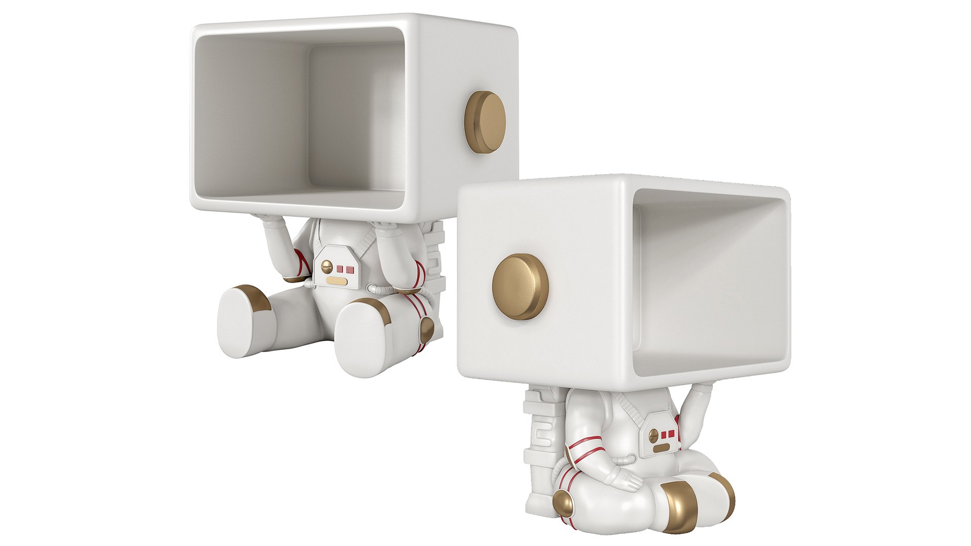 3D Astronaut Bedside Table - TurboSquid 2194050