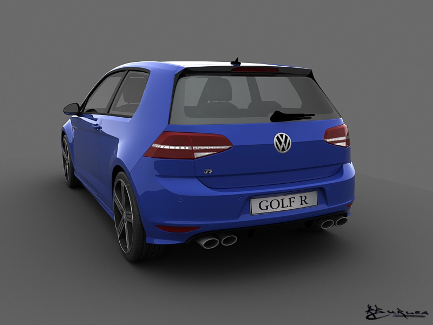 3d Model Volkswagen Golf R 3