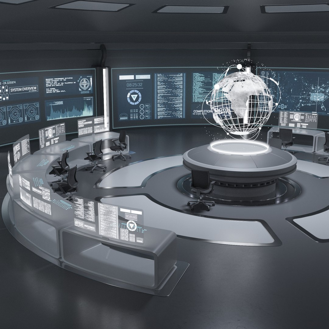 3D Command Room - TurboSquid 1363638