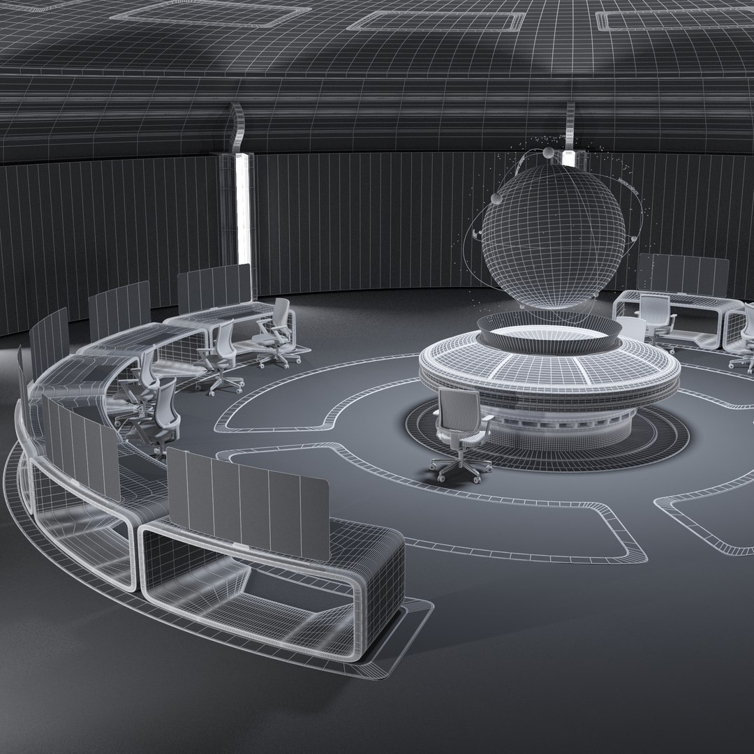 3D Command Room - TurboSquid 1363638
