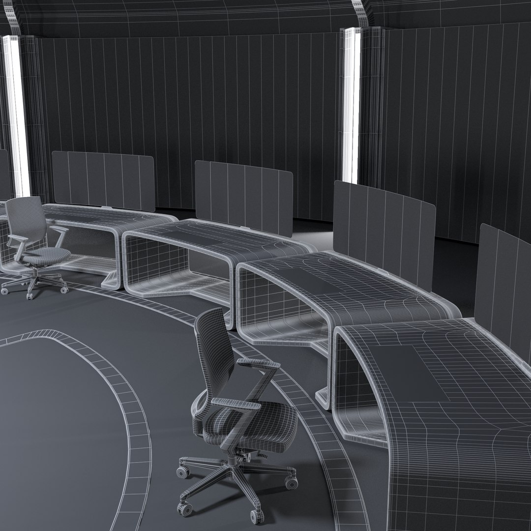3D Command Room - TurboSquid 1363638