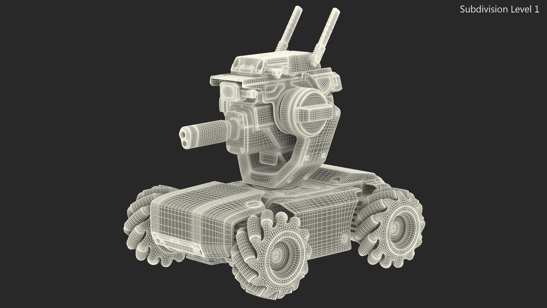 3D mini tank drone rigged model - TurboSquid 1657666