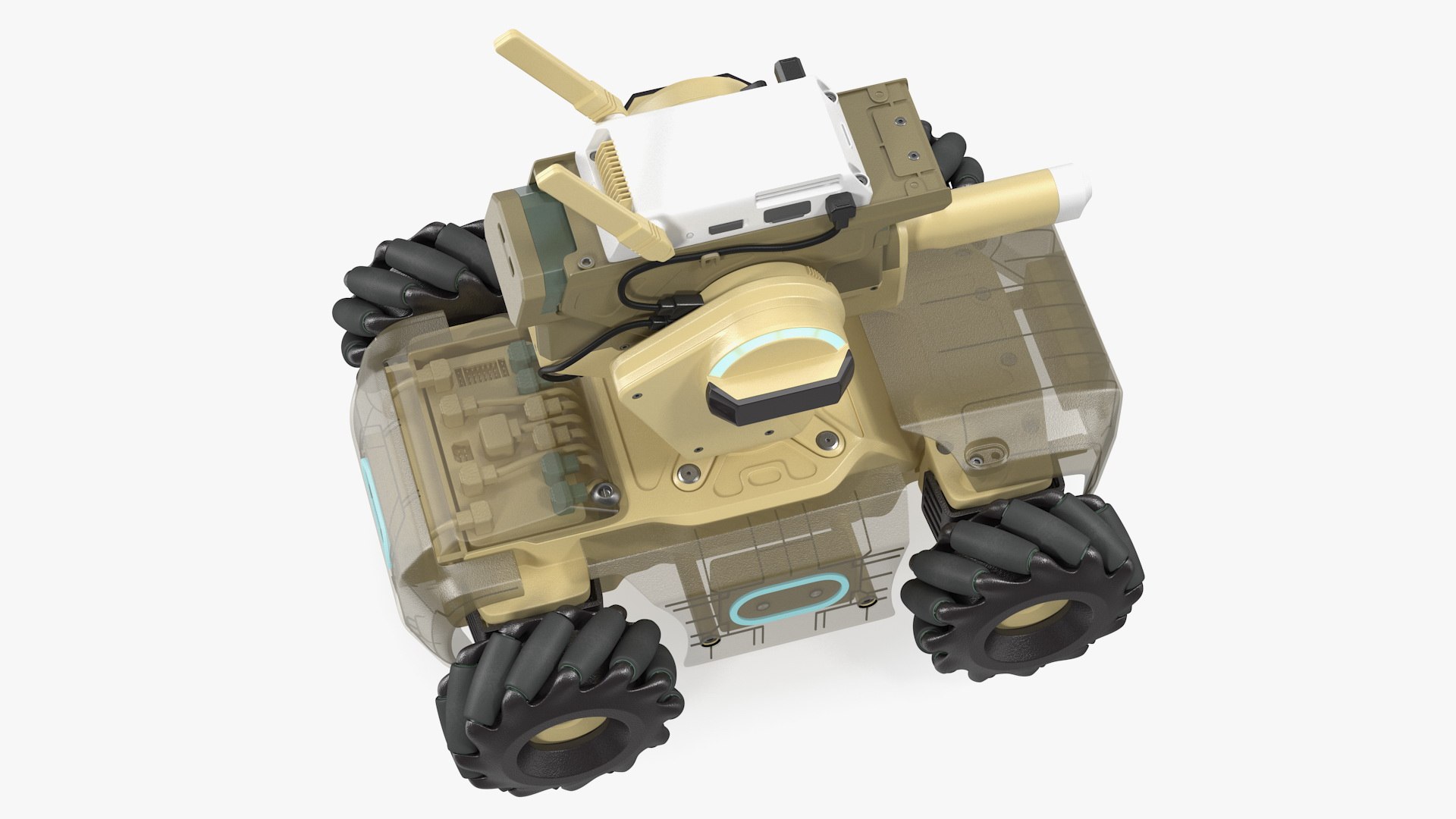 3D Mini Tank Drone Rigged Model - TurboSquid 1657666