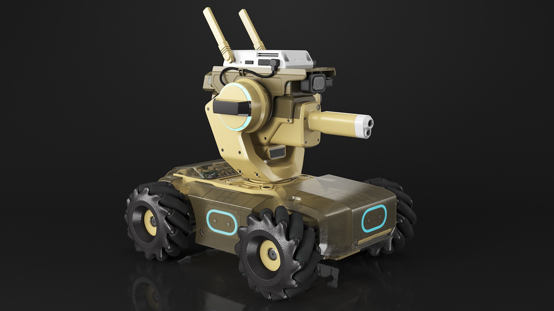 3D Mini Tank Drone Rigged Model - TurboSquid 1657666