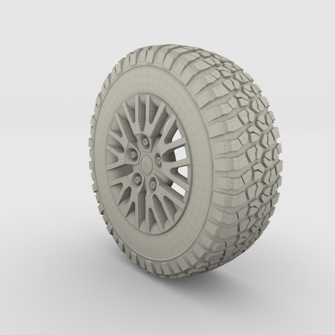 Wheel Bf Goodrich Tire 3D Model - TurboSquid 1299179