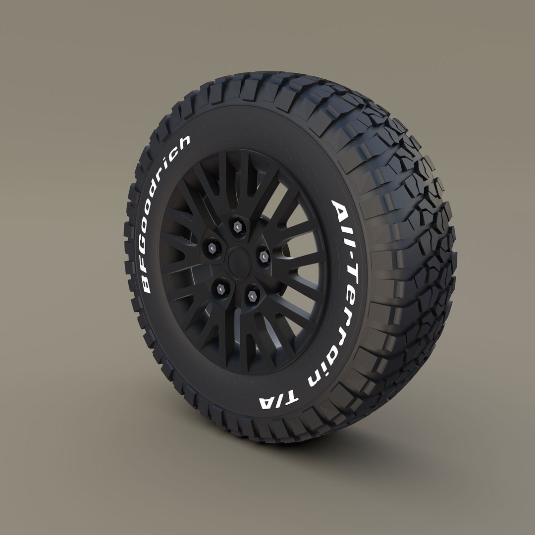 Wheel Bf Goodrich Tire 3D Model - TurboSquid 1299179