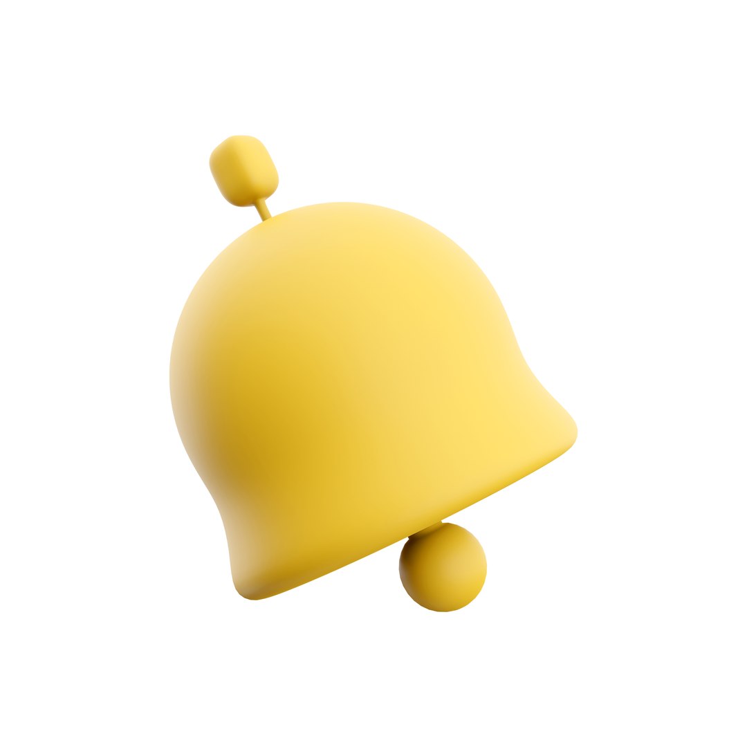 3d Notification Bell 3D Model - TurboSquid 2013898