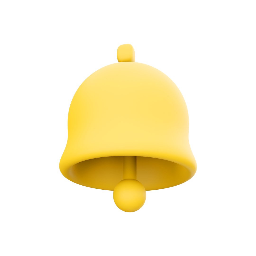 3d Notification Bell 3D Model - TurboSquid 2013898